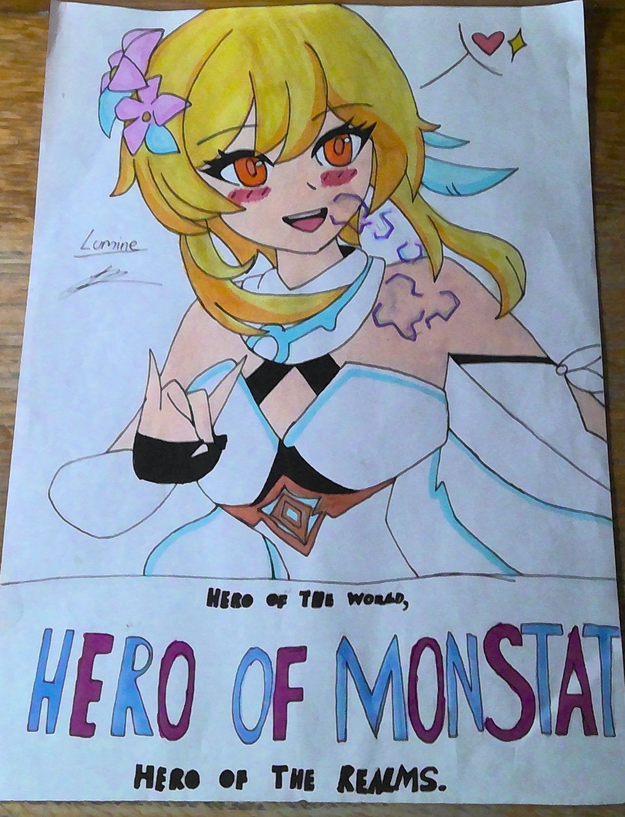 My Drawing Of Lumine Genshin Impact | HoYoLAB