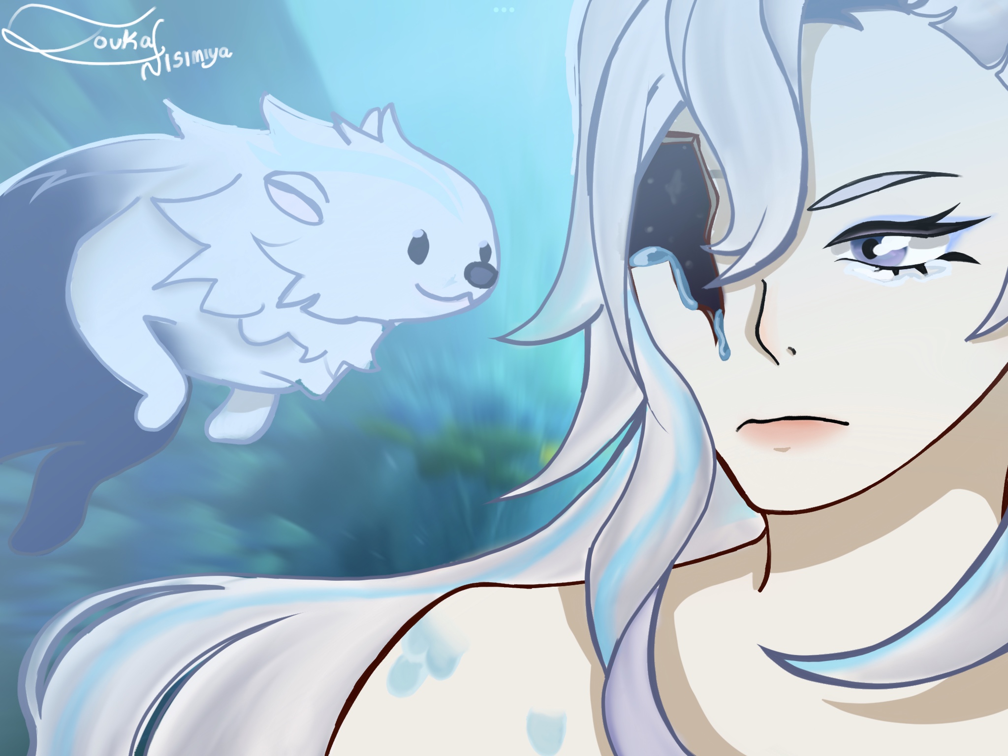 Neuvillette fan art Genshin Impact | HoYoLAB