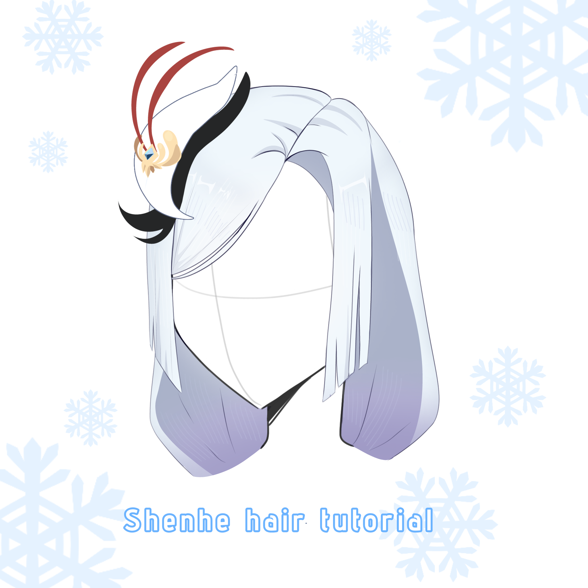 Shenhe hair tutorial Genshin Impact | HoYoLAB