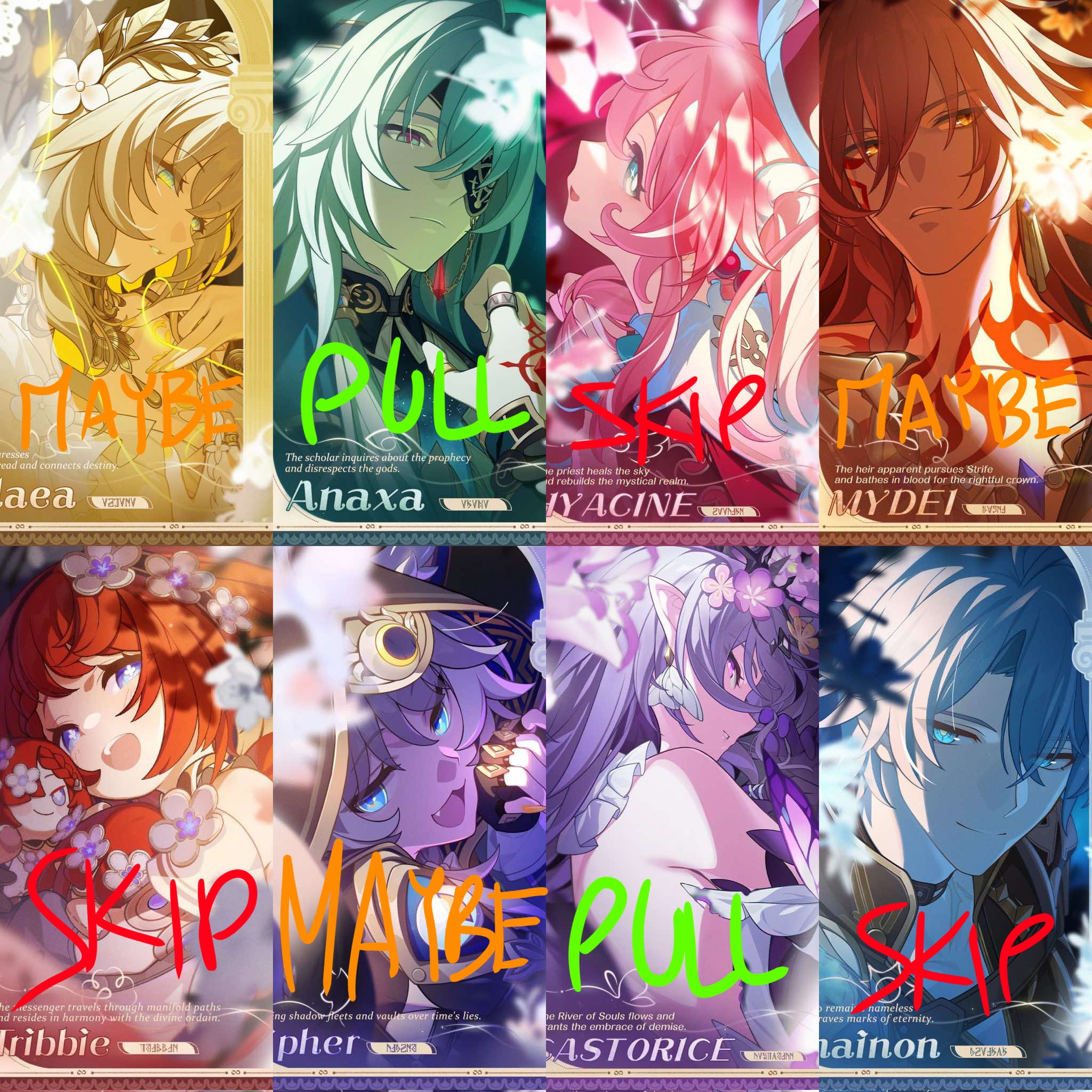 Even thought I don't play hsr that much the characters are fire Honkai ...