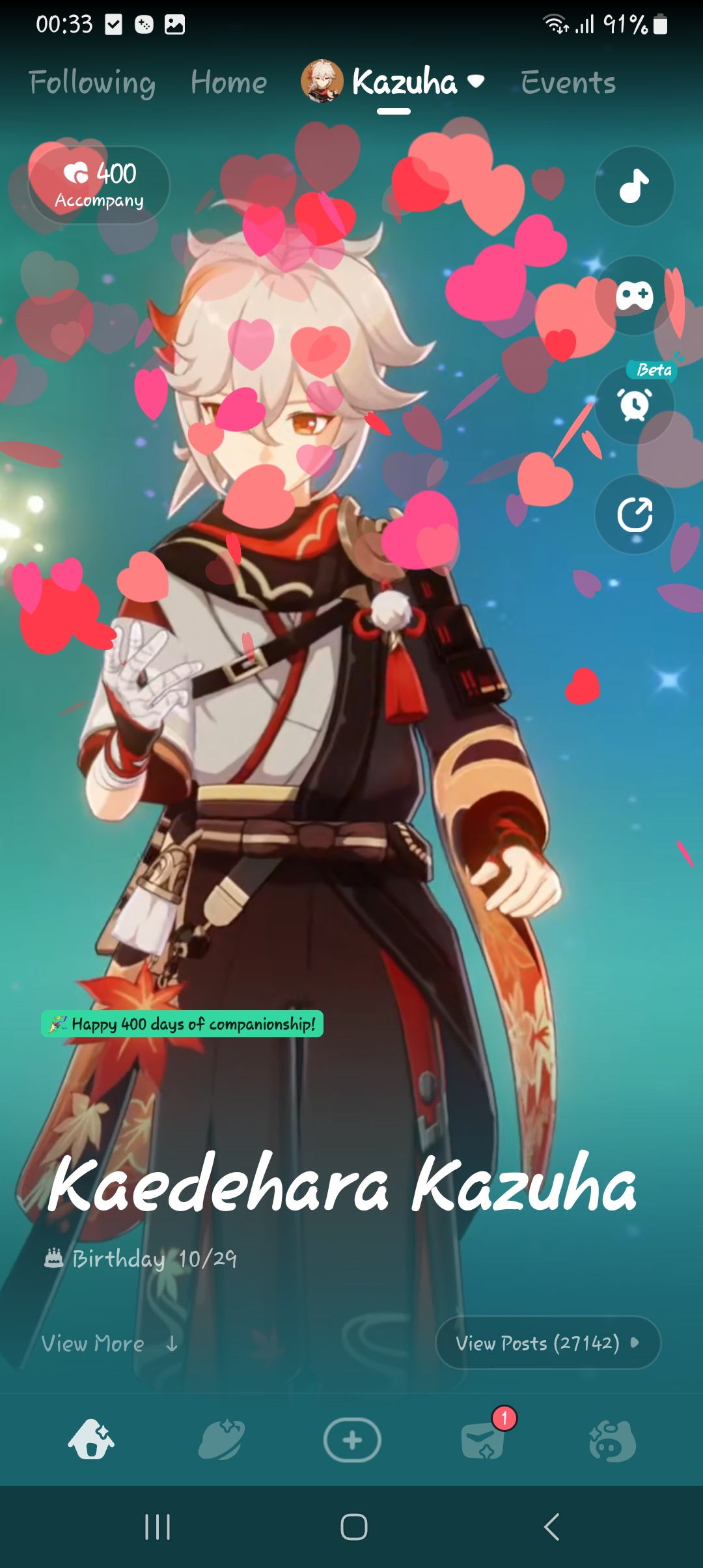 HAPPY 400 DAYS OF COMPANIONSHIP WITH KAZUHA Genshin Impact | HoYoLAB