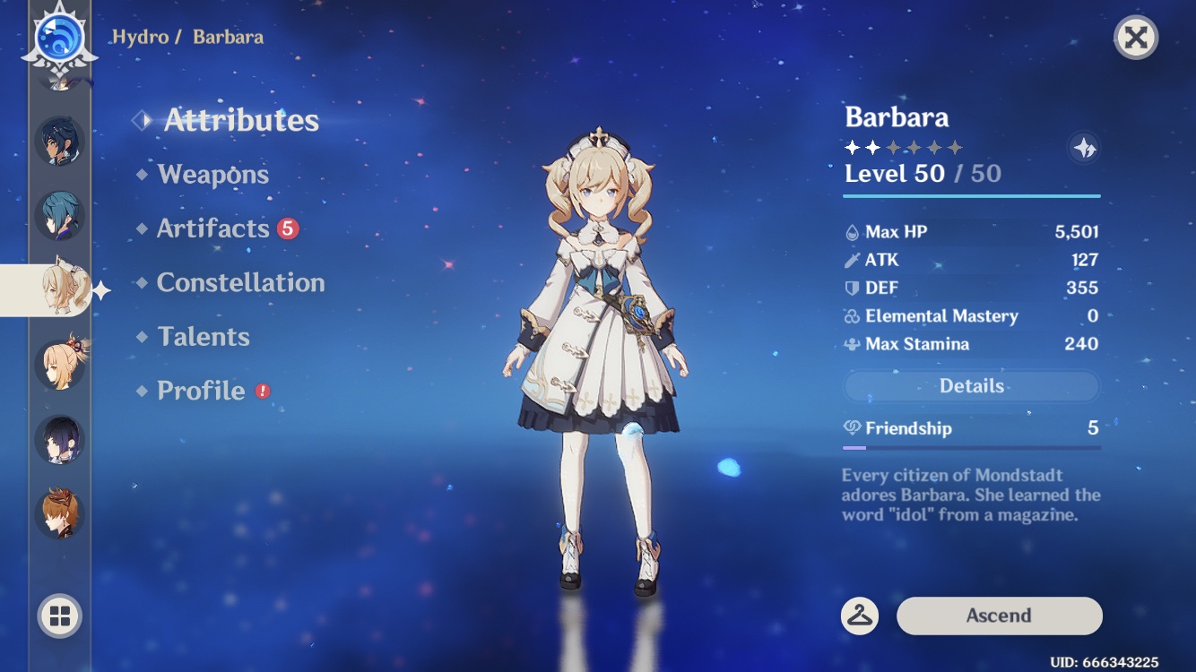 Spent 70+ wishes to get a C6 level 50 Barbara…. Genshin Impact | HoYoLAB