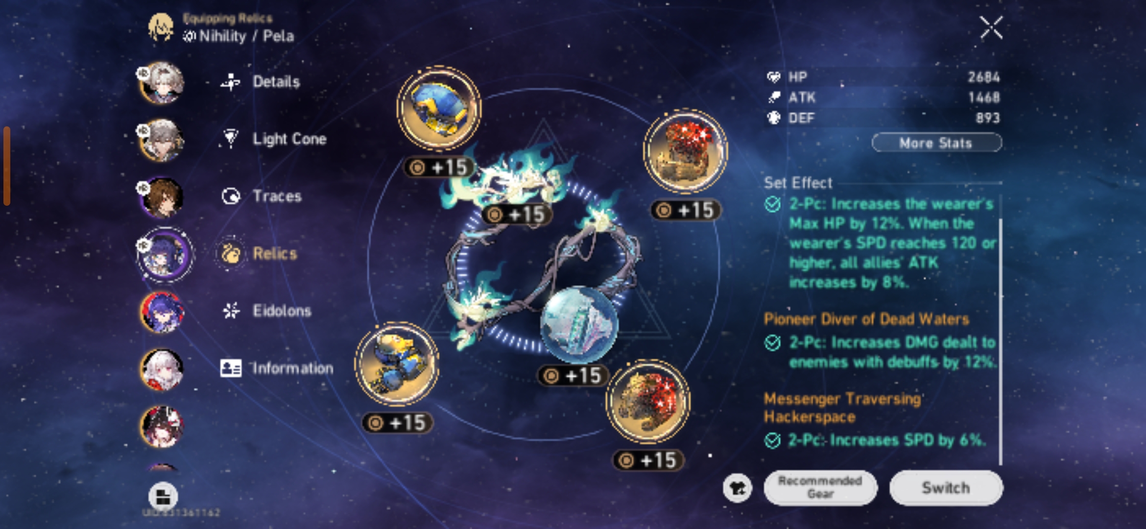 Is this Pela relics good? Honkai: Star Rail | HoYoLAB