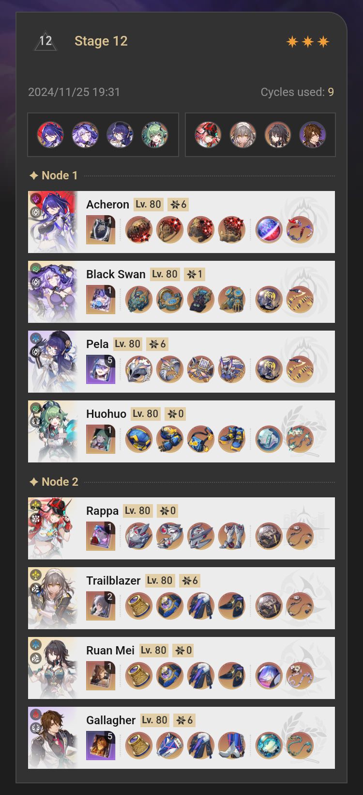 Acheron DPS Team/Rappa DPS Team Honkai: Star Rail | HoYoLAB