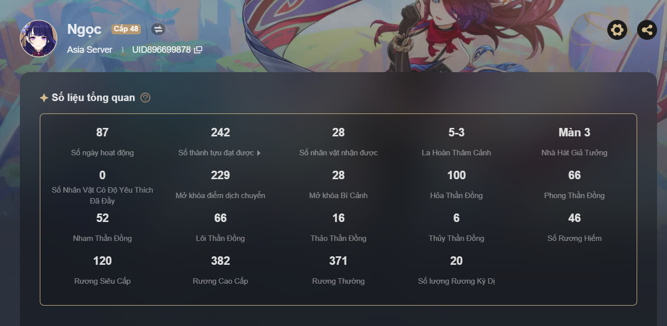 Newbie tìm bạn chơi cùng ạ UID: 896699878 Genshin Impact | HoYoLAB