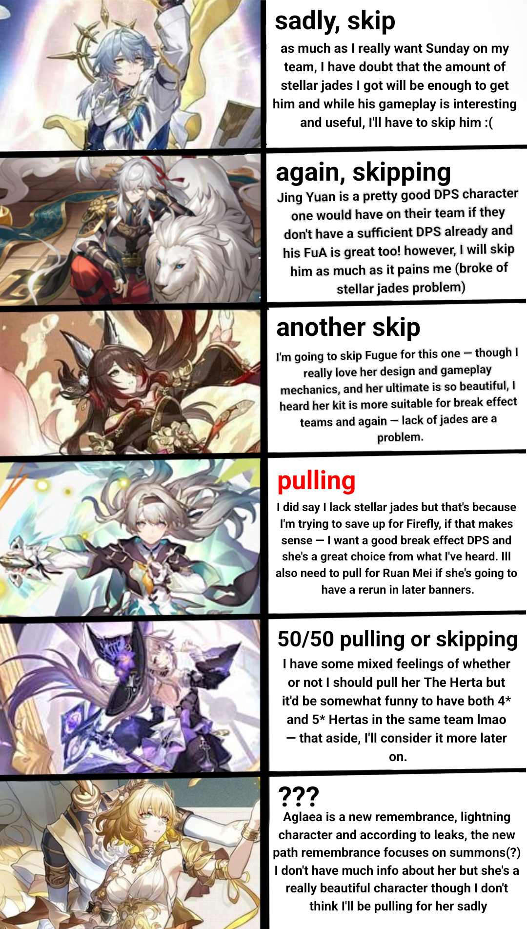 HSR 2.7-3.0+ pulling plans! Honkai: Star Rail | HoYoLAB
