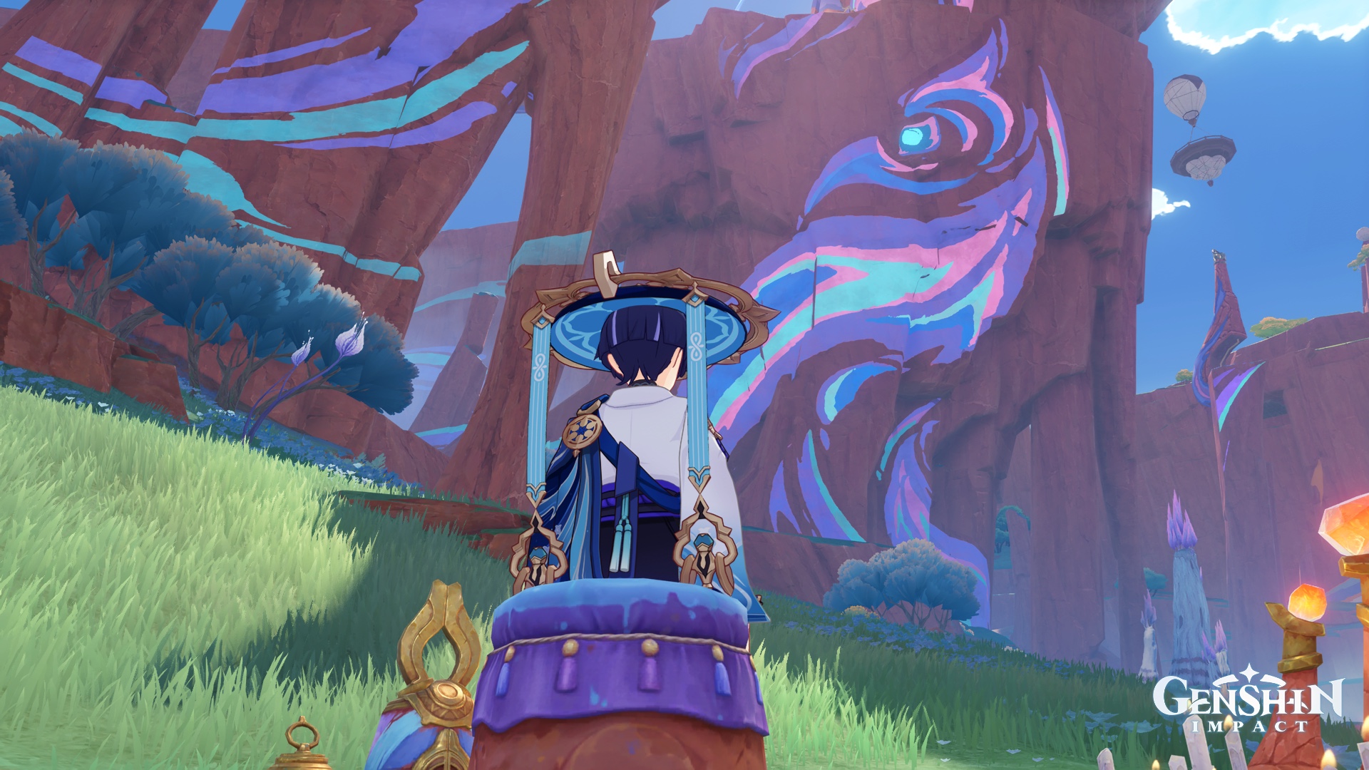 masters of the night wind mural Genshin Impact | HoYoLAB