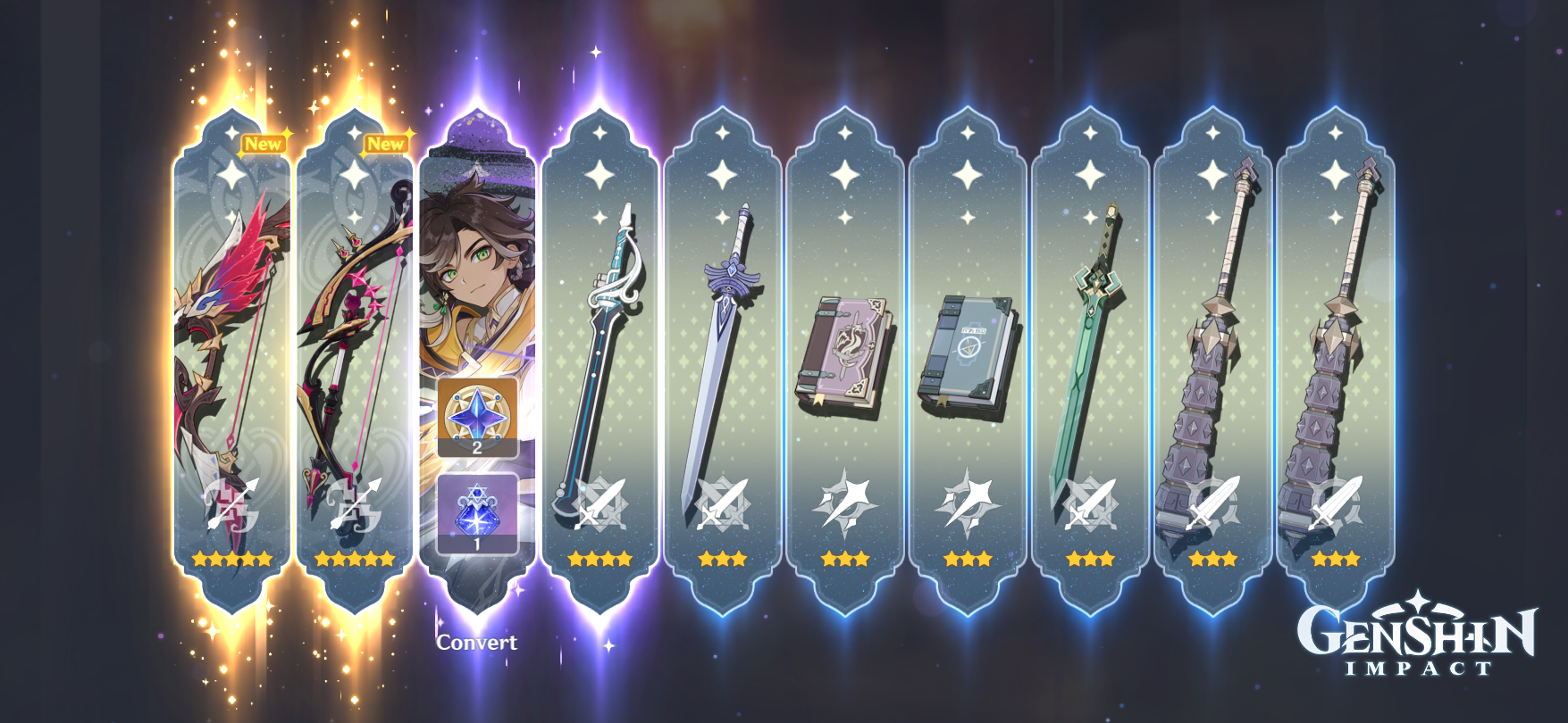 Got her sig weapon plus lyney's weapon. What an insane luck. Genshin ...