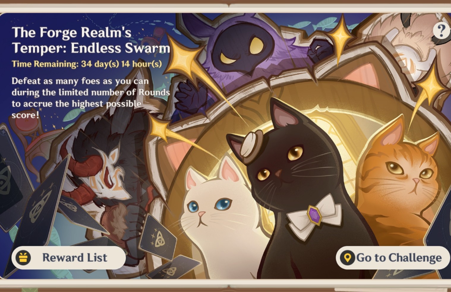 The Forge Realm\'s Temper : Endless Swarm (TCG Event Version 5.2) Genshin Impact | HoYoLAB