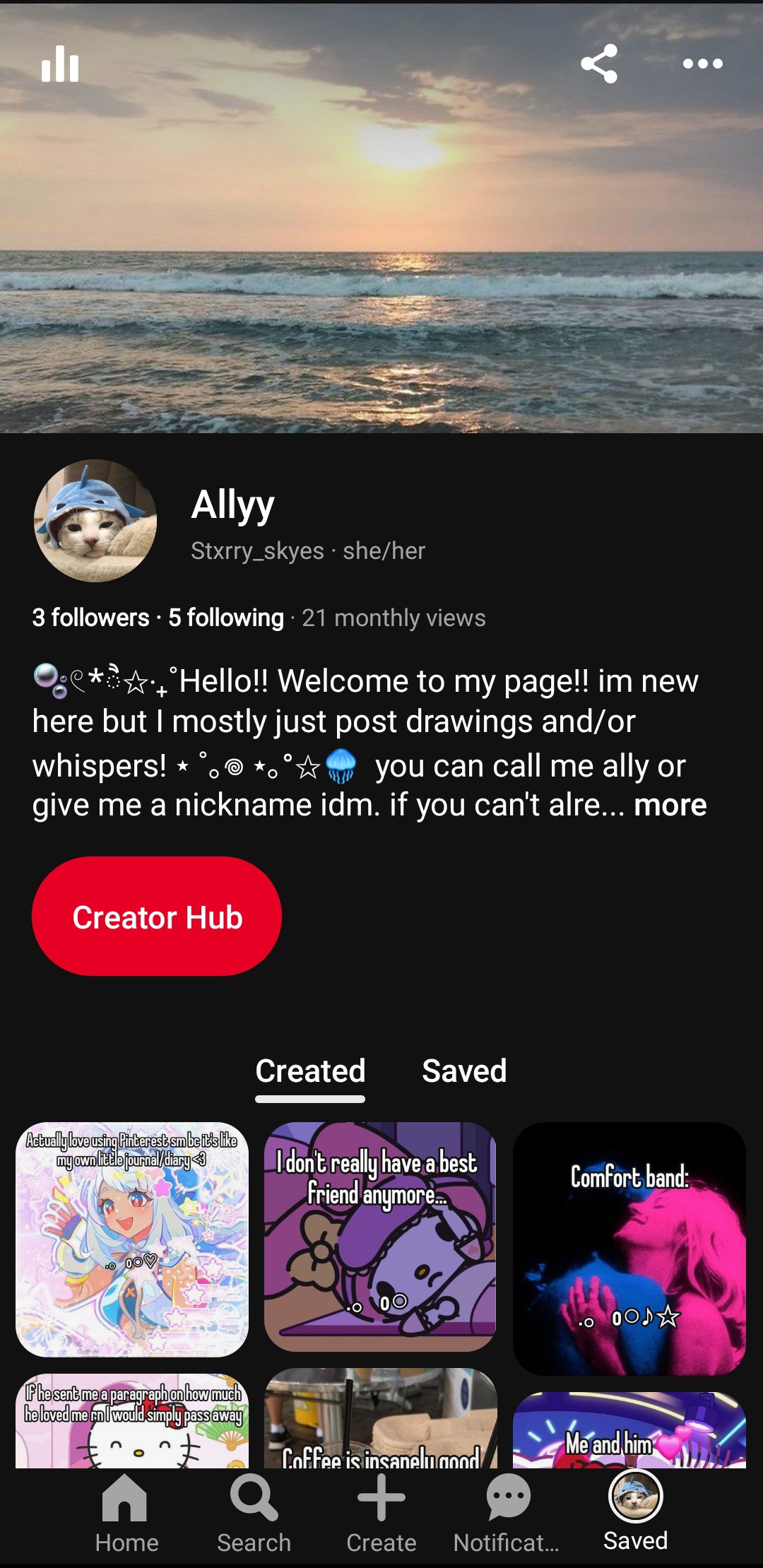 just made a public Pinterest account!! | HoYoLAB