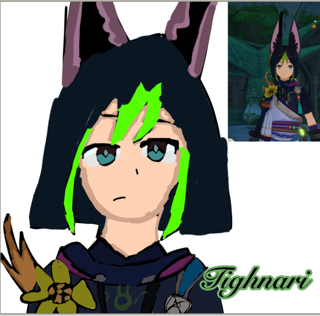 Tighnari artwork by me ☺️ Genshin Impact | HoYoLAB