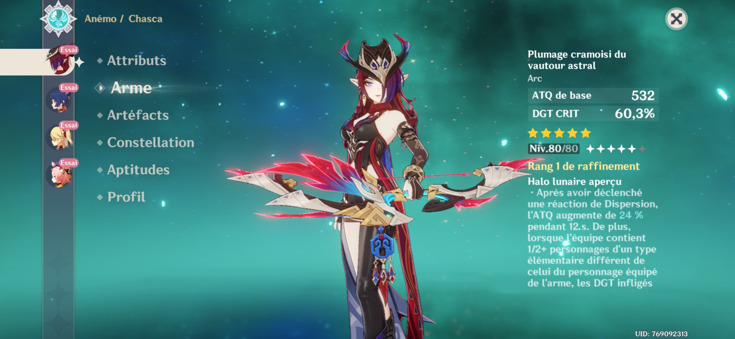 Chasca pull Genshin Impact | HoYoLAB