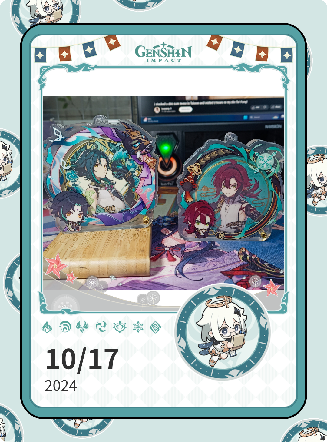 GI - xiao & heizou acrylic badge holder Genshin Impact | HoYoLAB