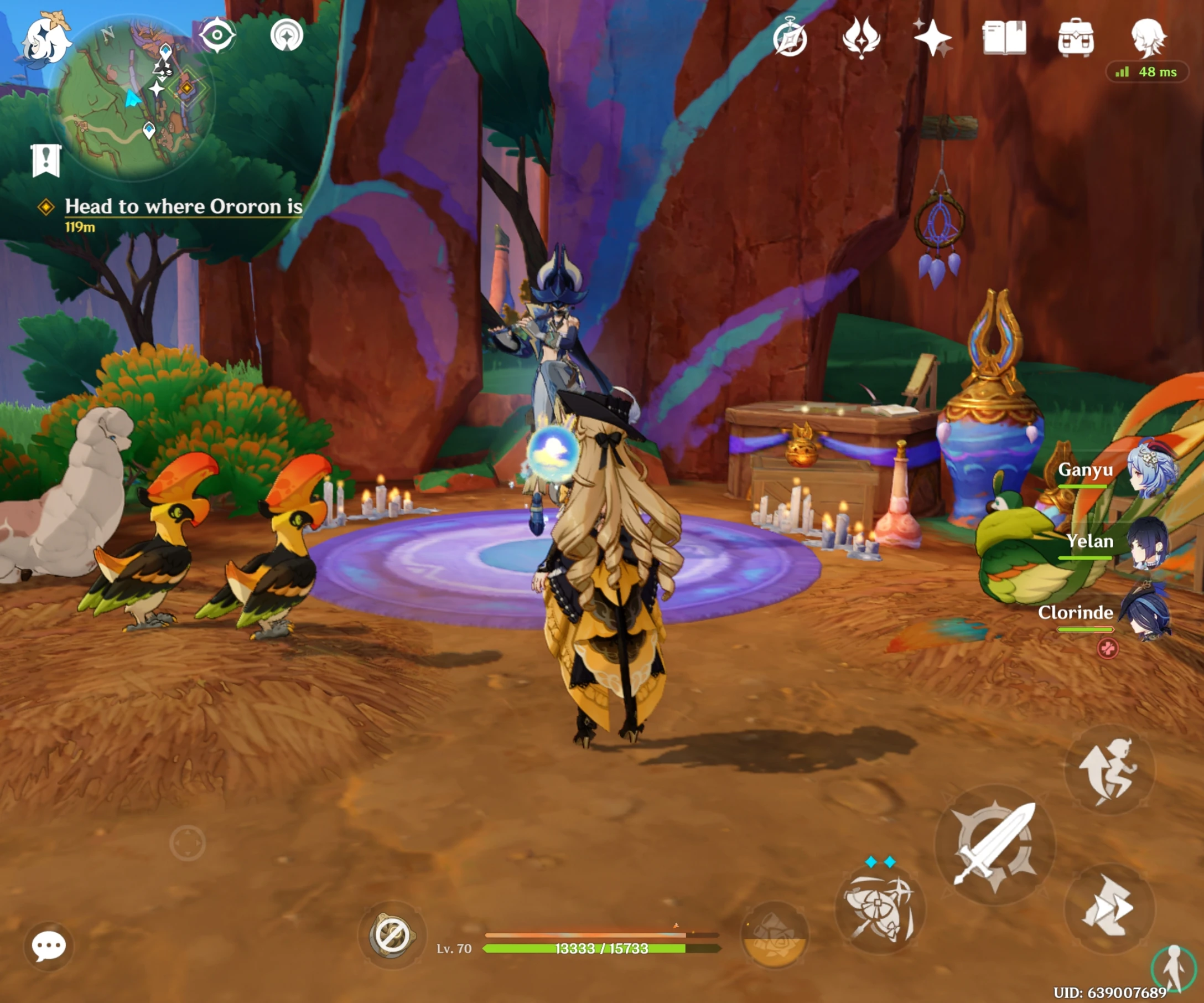 I Found an NPC playing the flute with a small audience Genshin Impact ...