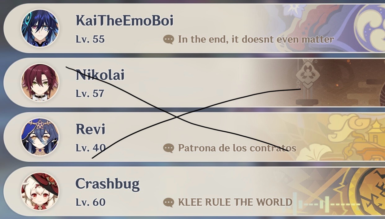 Finding Cursed Genshin signatures Genshin Impact | HoYoLAB