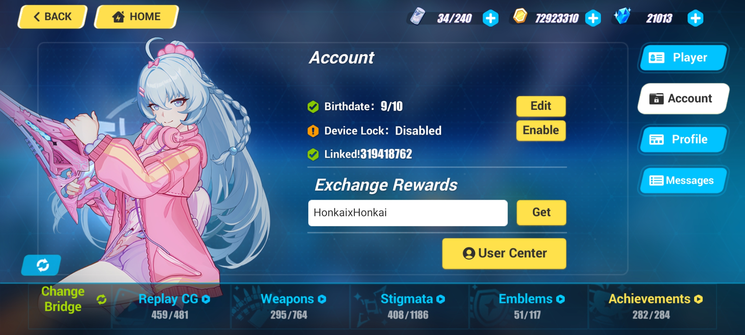 New redeem codes: HonkaixHonkai , SparkleImpact3rd Honkai Impact 3rd ...
