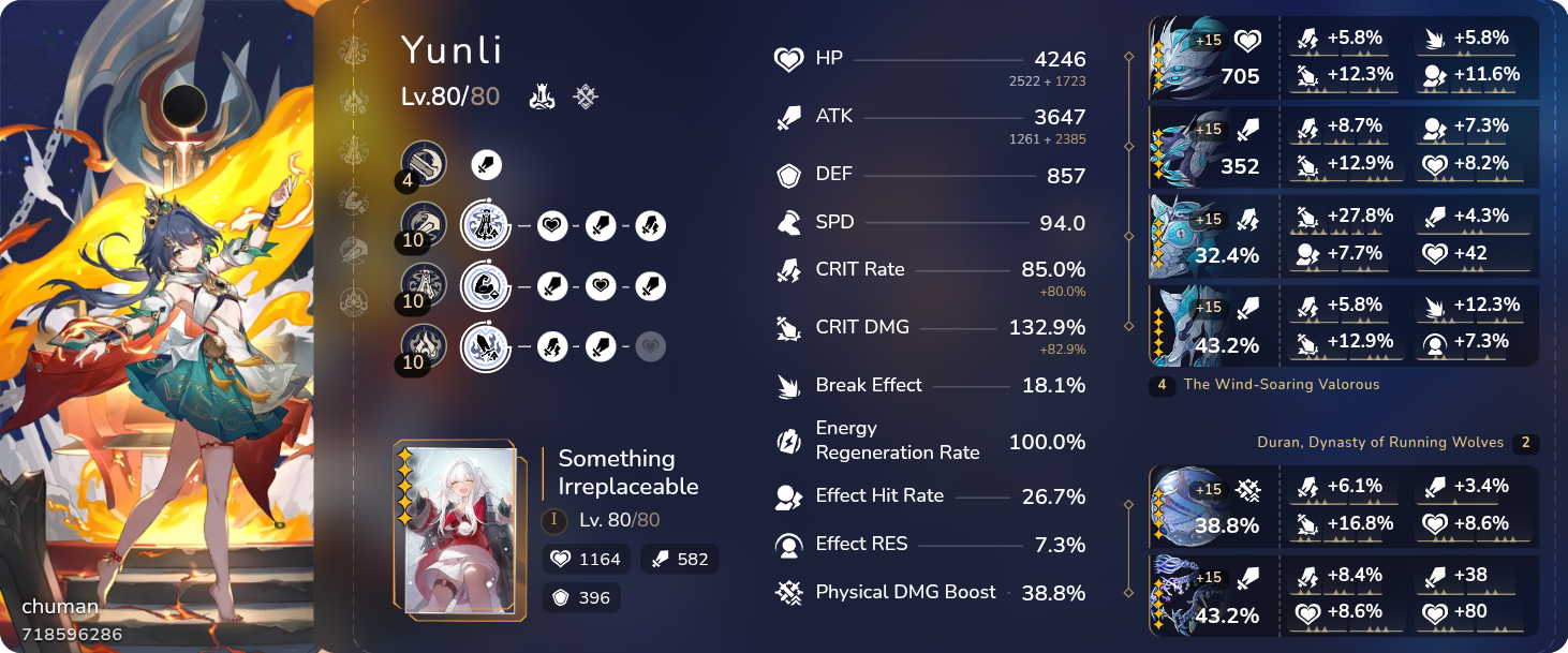 How should I improve Yunli? Honkai: Star Rail | HoYoLAB
