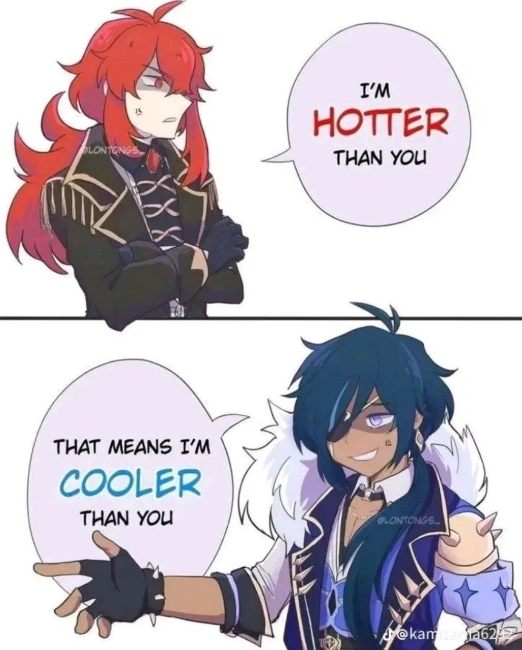 Diluc and Kaeya meme (NOT MINE) Genshin Impact | HoYoLAB