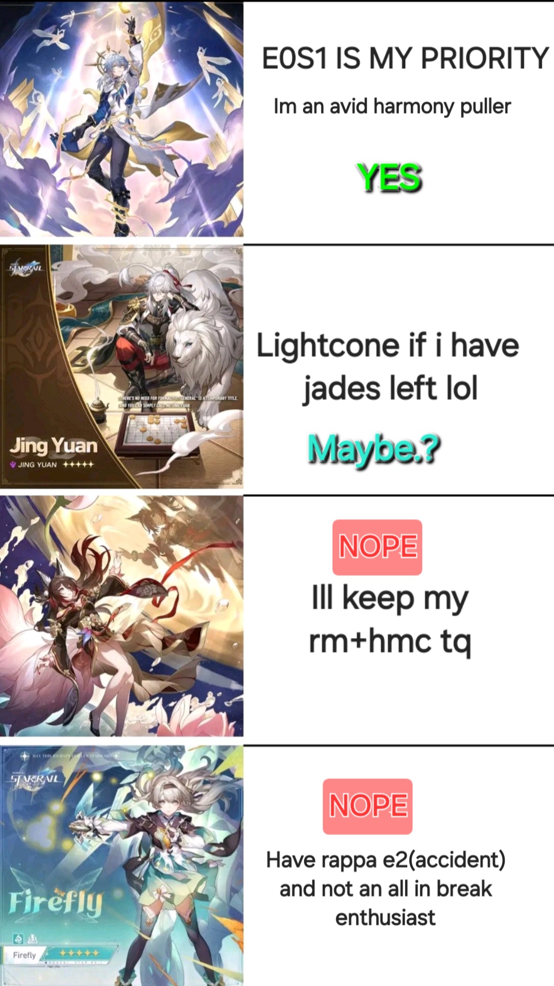 My HSR pull plans ^_^ Honkai: Star Rail | HoYoLAB