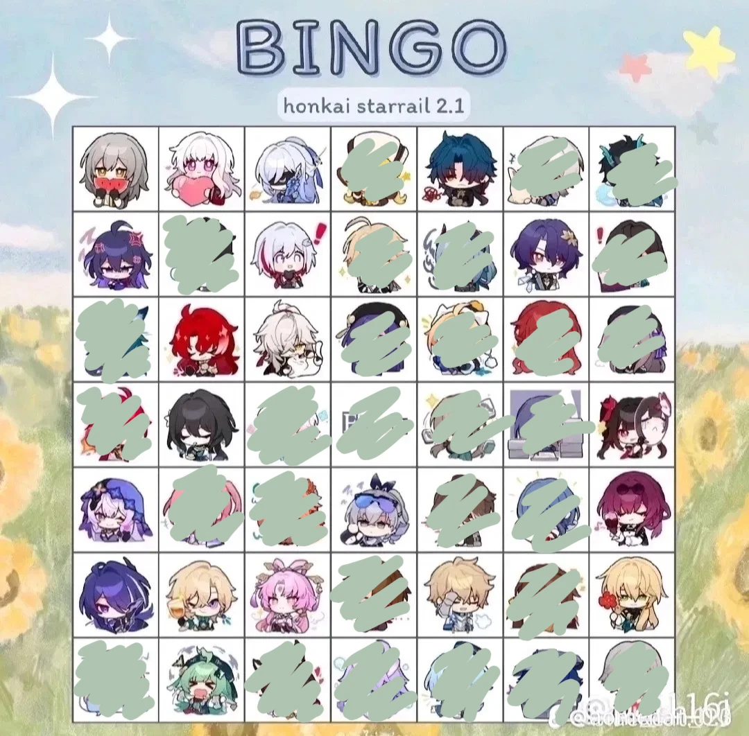 Honkai Star Rail Bingo Honkai: Star Rail | HoYoLAB