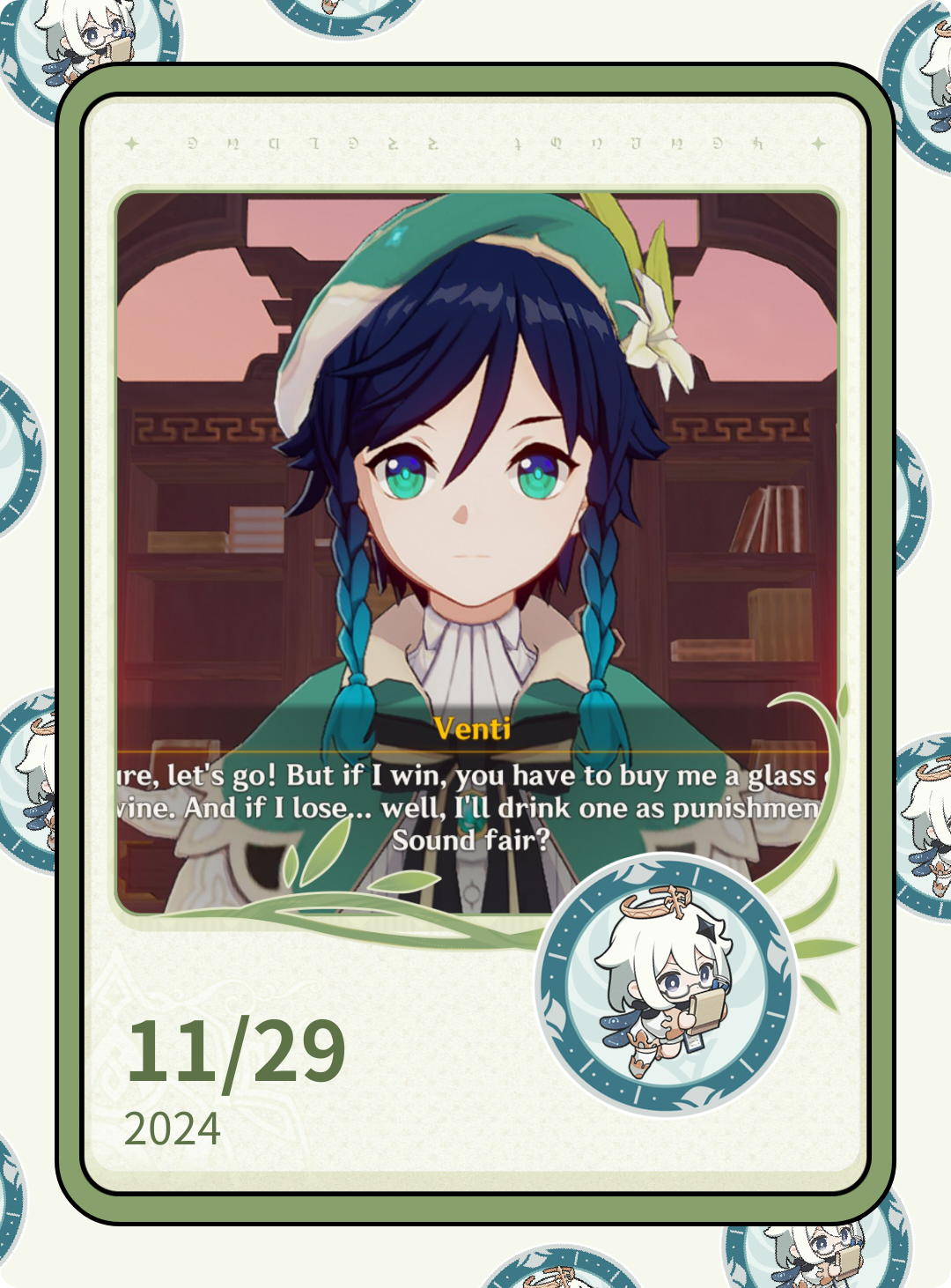 11/29 Diary -#TCG Genshin Impact | HoYoLAB