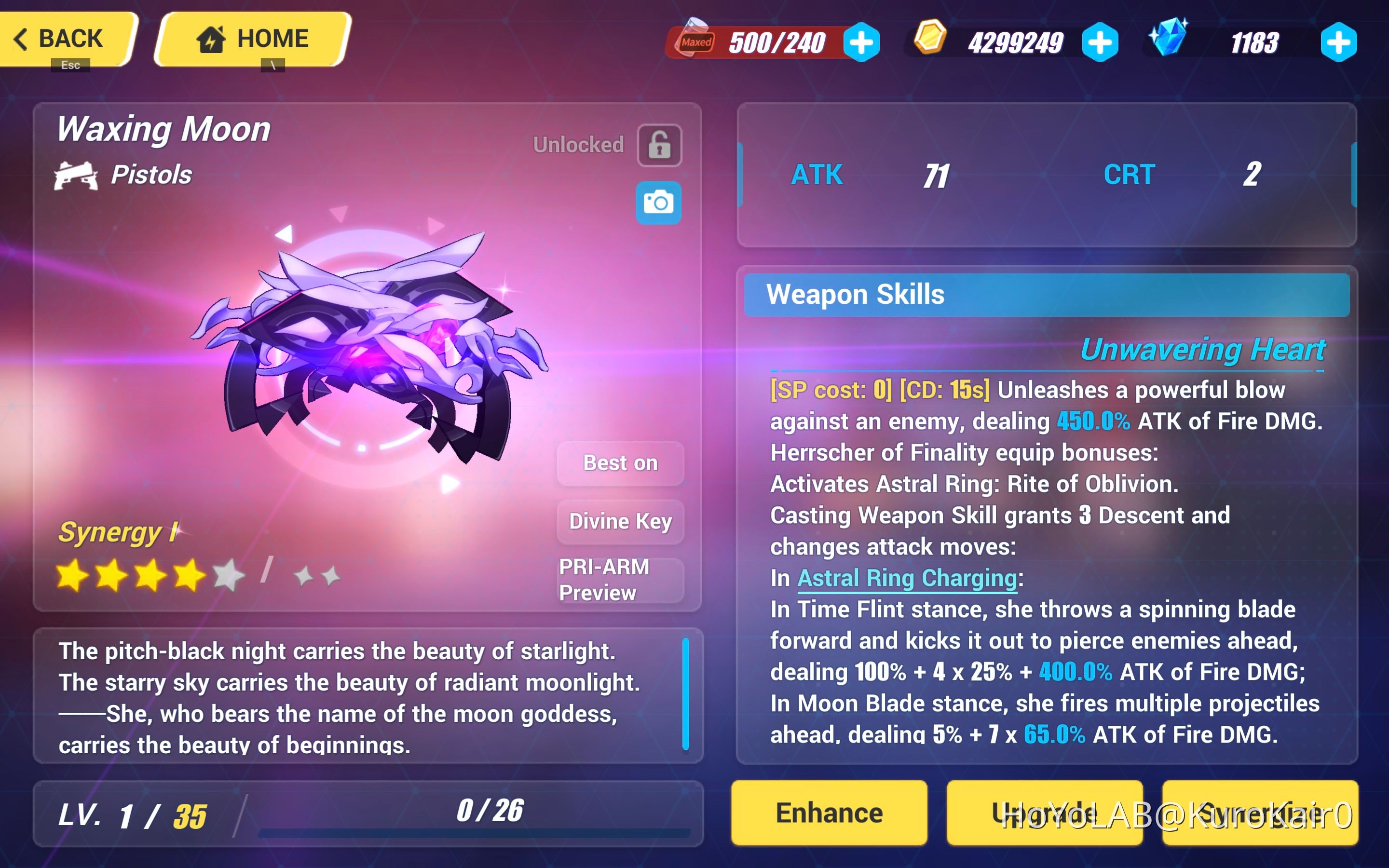I’m sure I don’t remember having this weapon- Honkai Impact 3rd | HoYoLAB