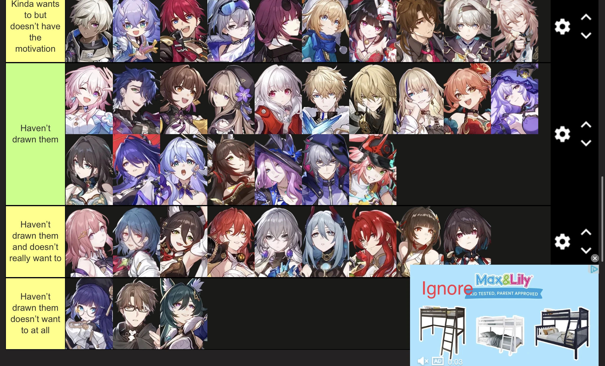 How much I draw HSR characters Honkai: Star Rail | HoYoLAB