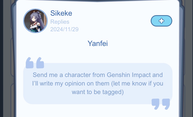 Yanfei time! Genshin Impact | HoYoLAB
