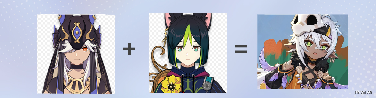 Cyno hair and skin + tighnari eyes =Iansan (help idk what am I doing ...