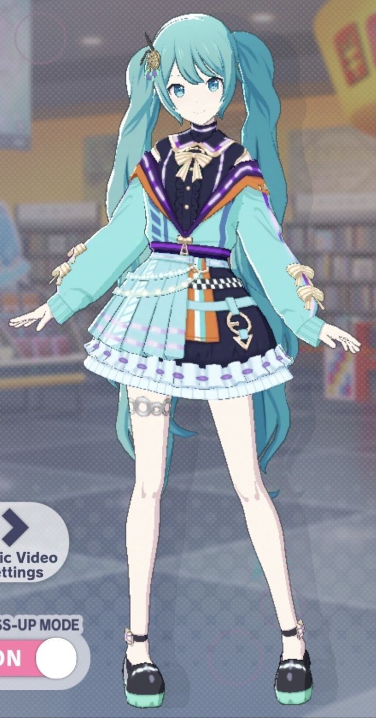 Putting On Different Clothes On PJSK Characters In The Dress Up Mode ...