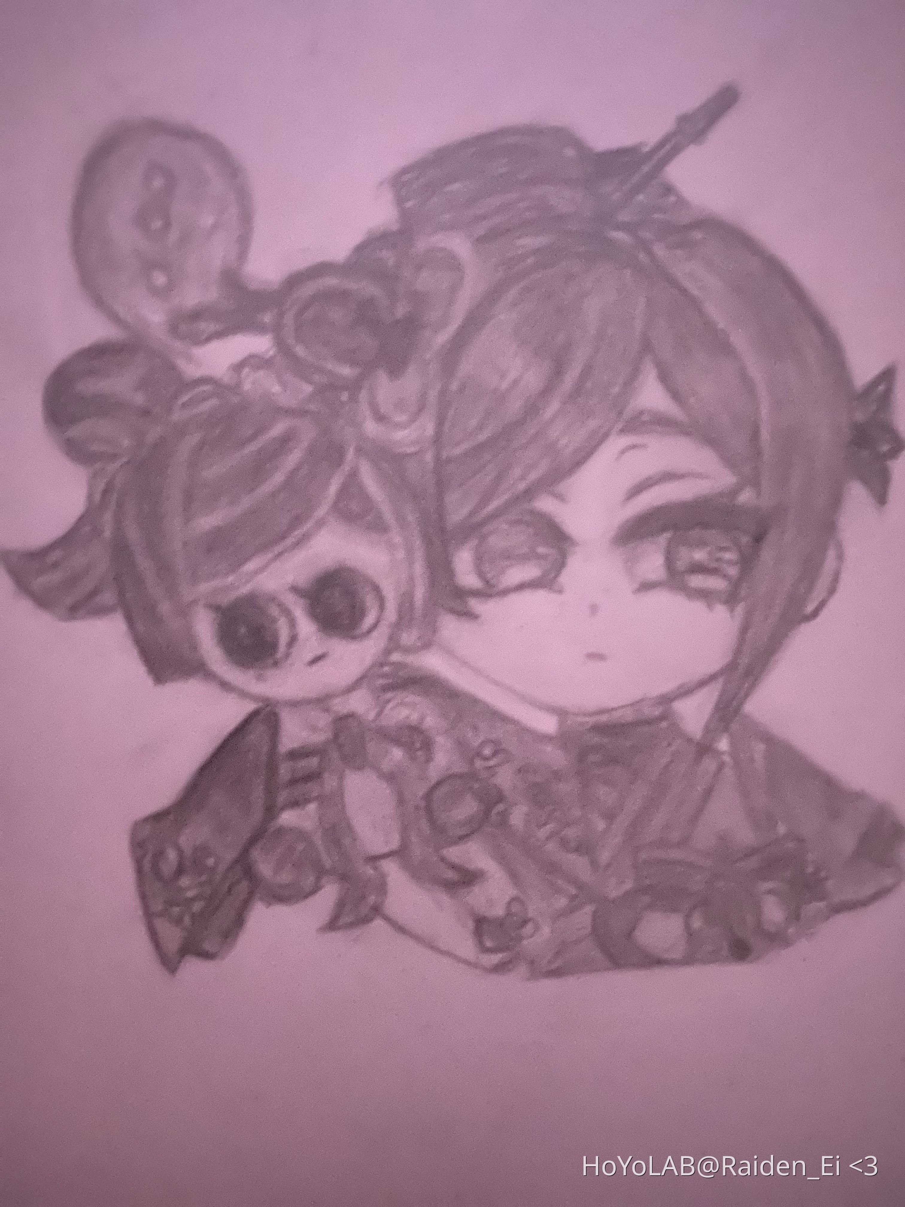 Chiori drawing (sticker)