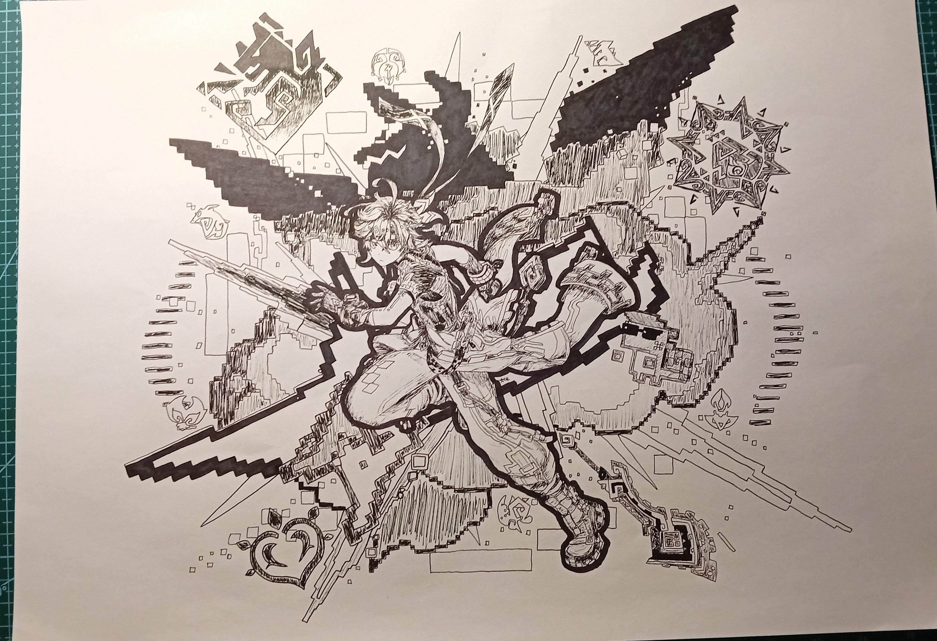 5+ hr kinich drawing :) Genshin Impact | HoYoLAB