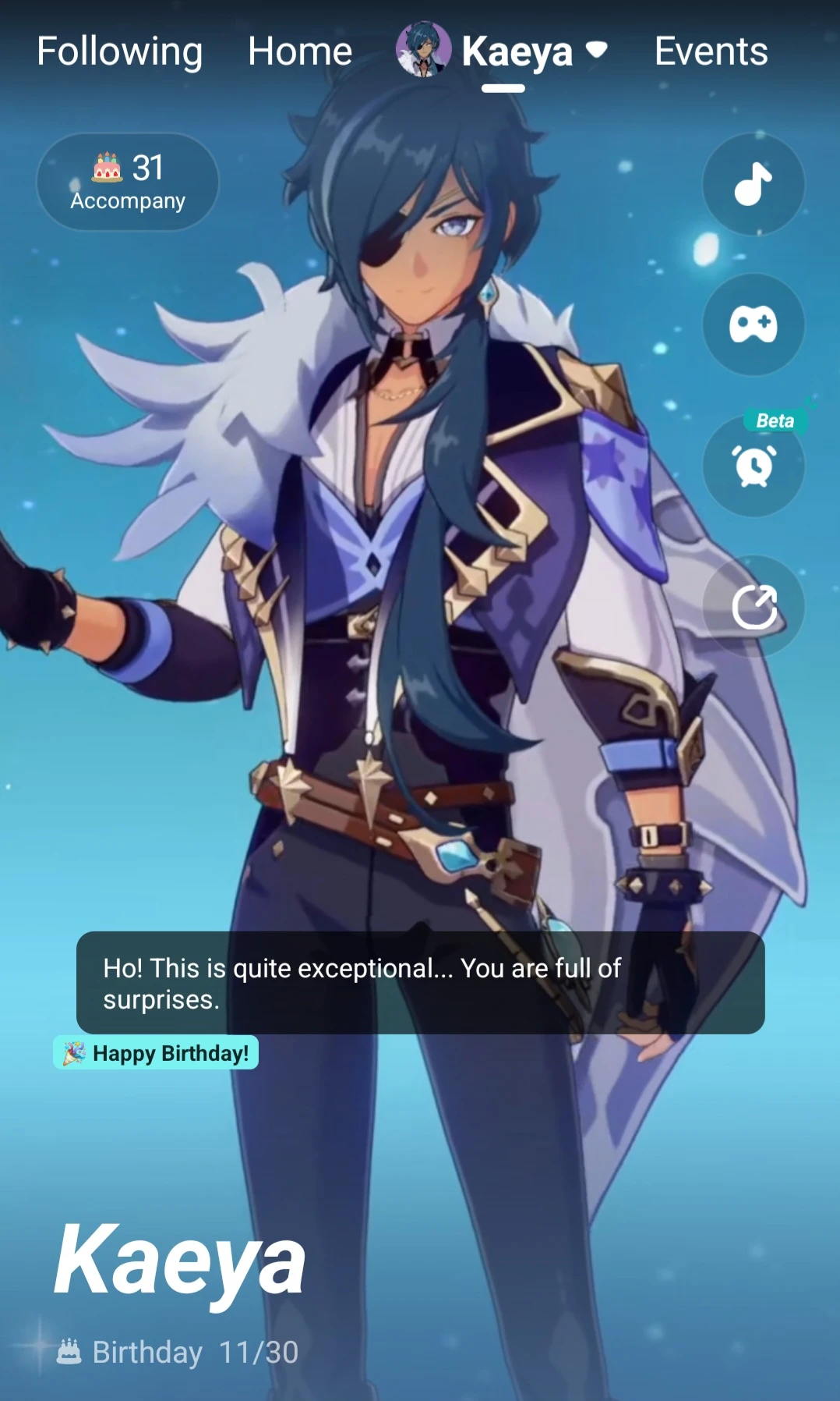 Happy Birthday Kaeya!!! Genshin Impact | HoYoLAB