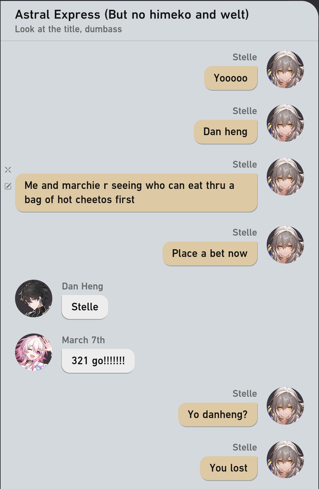 More HSR Chat Maker Shenanigans Honkai: Star Rail | HoYoLAB