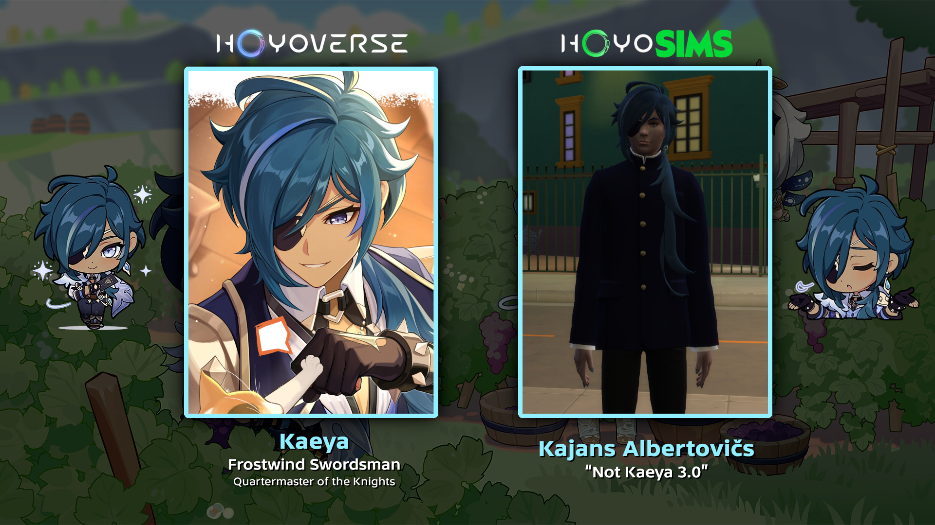 "Not Genshin" Sims: Introducing "Not Kaeya 3.0" — Kaeya's Birthday ...