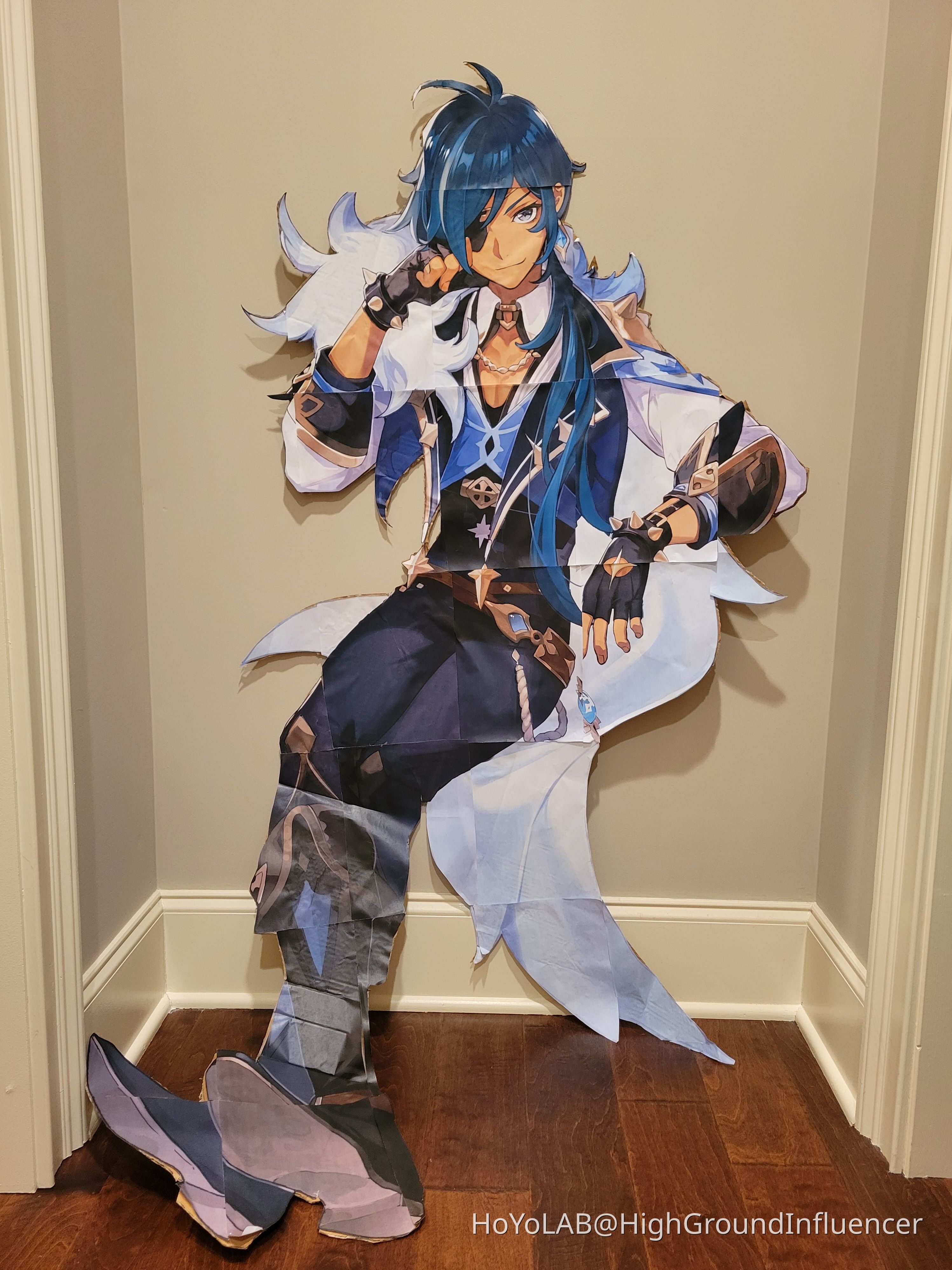 Happy Birthday Kaeya! | DIY Kaeya Cardboard Cutout Genshin Impact | HoYoLAB