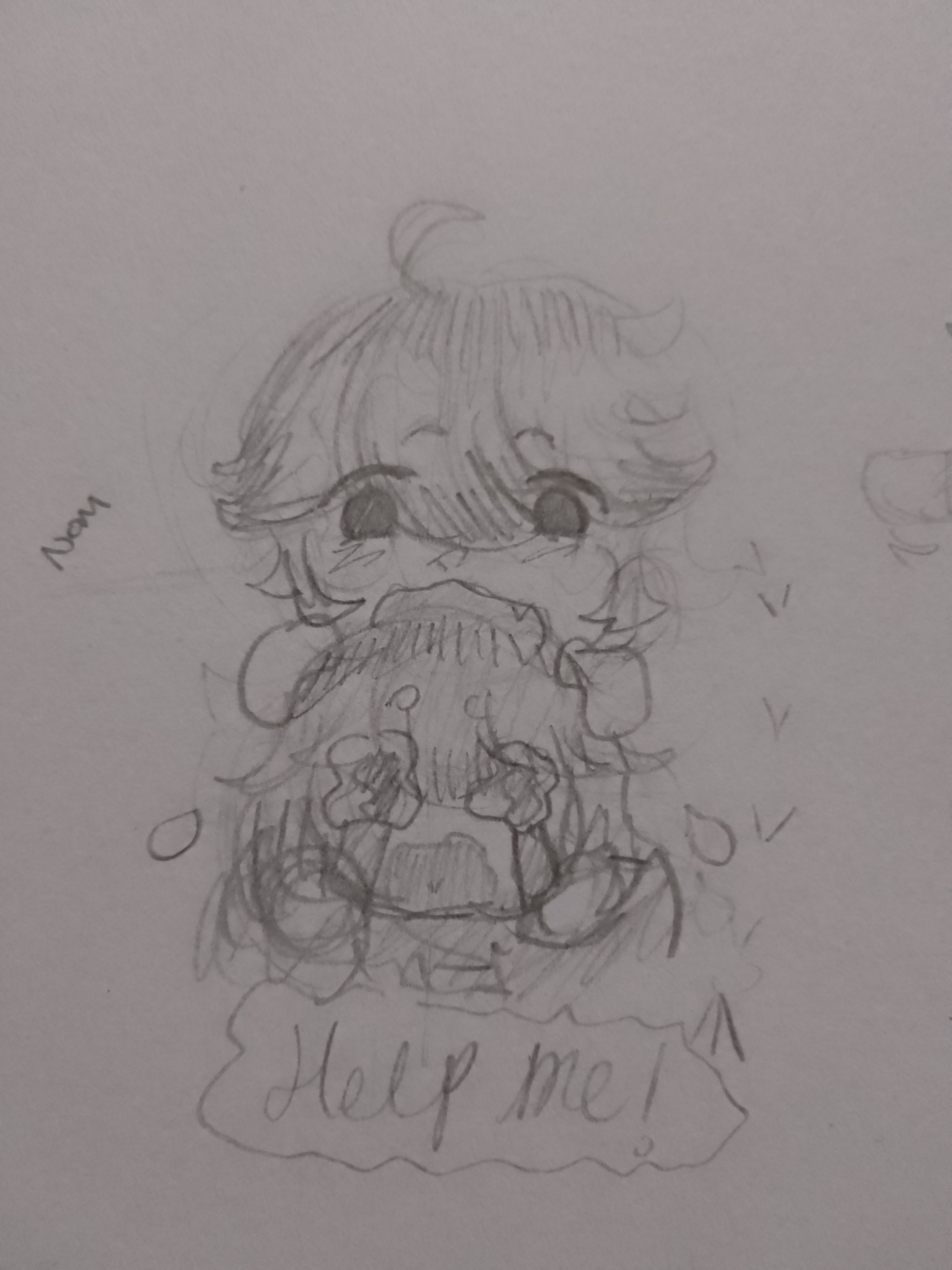 Aether eating Paimon doodle Genshin Impact | HoYoLAB