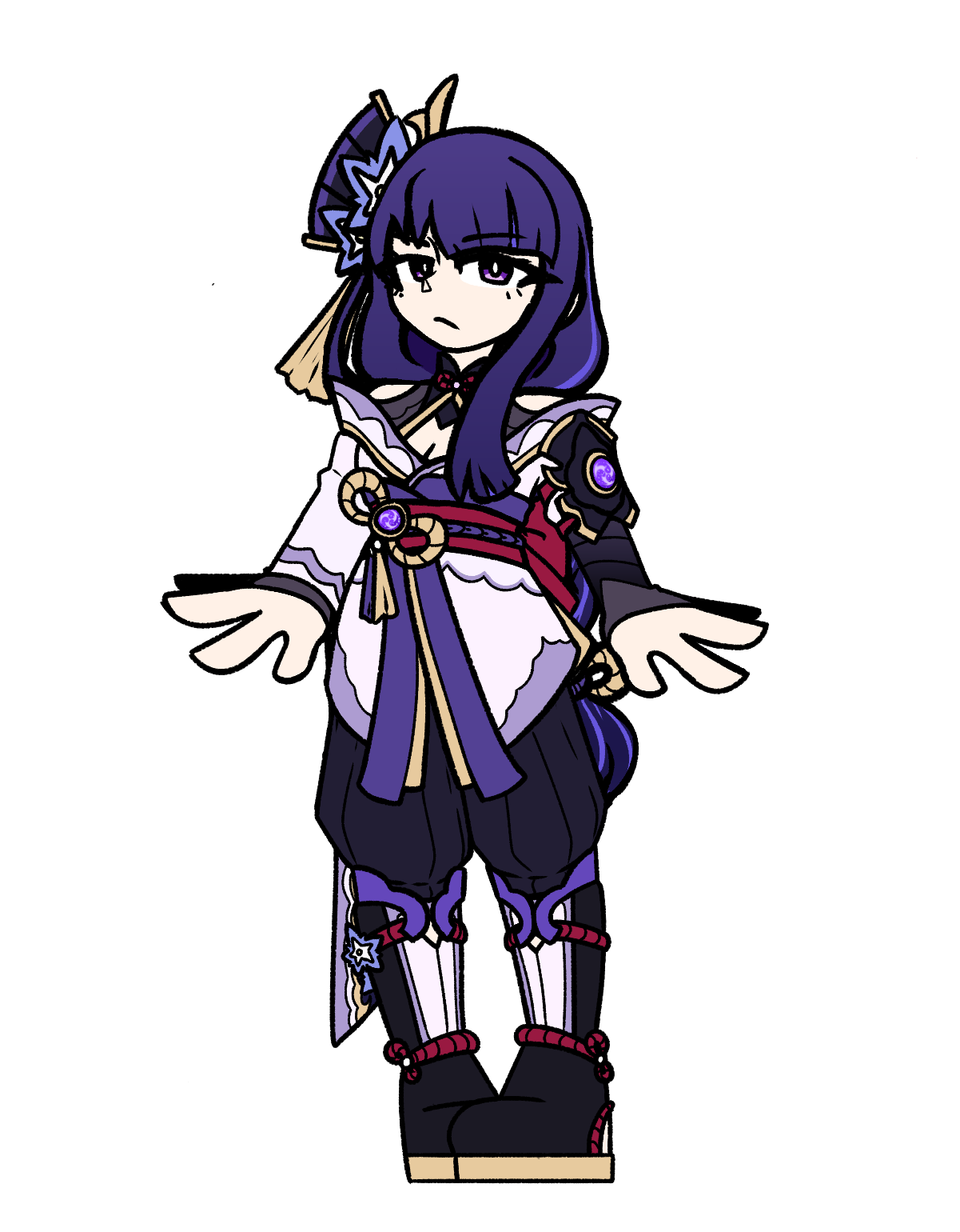 Raiden Shogun Redesign But It's Not A Redesign I Just Gave Her Pants ...