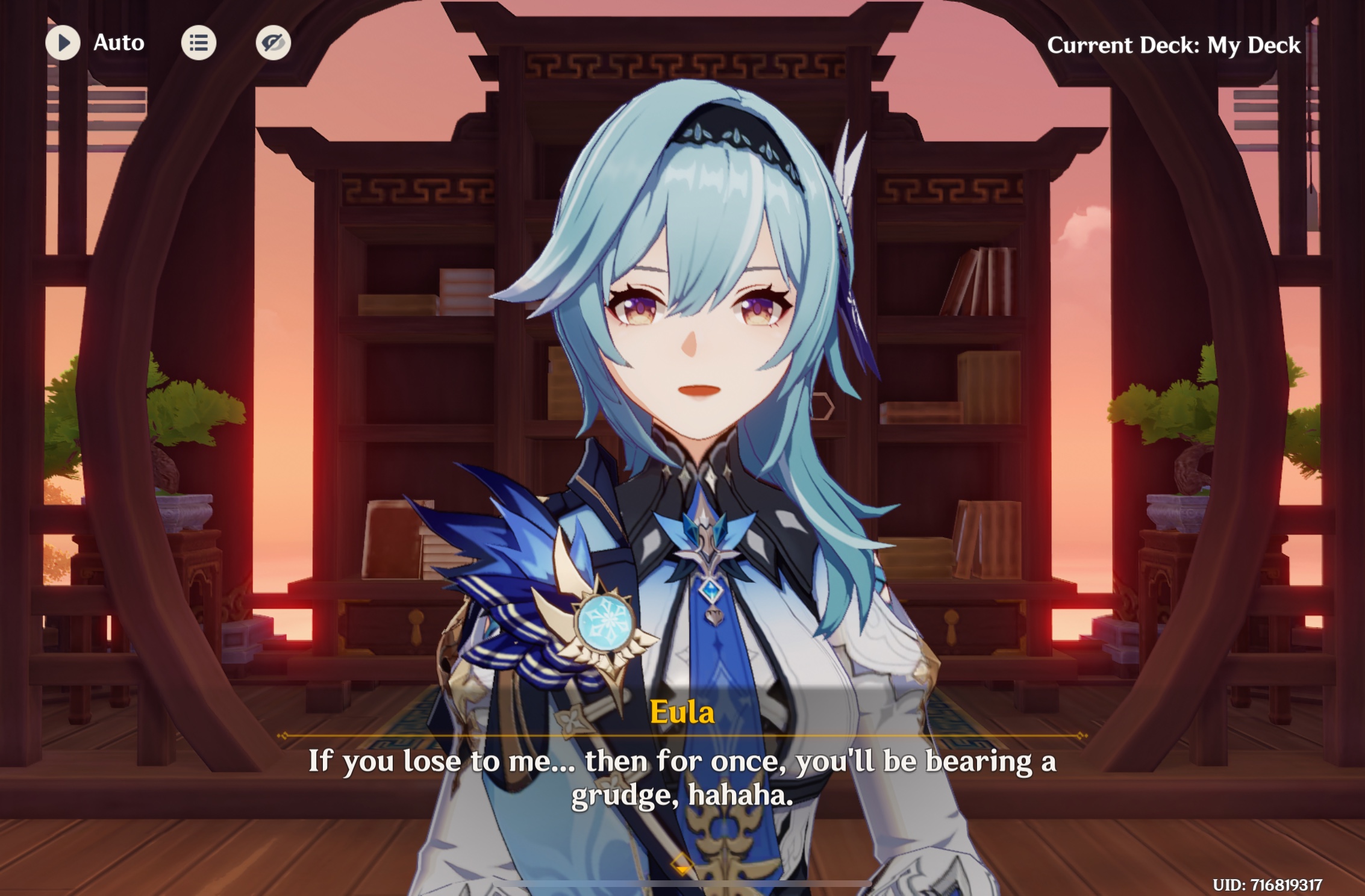 🎲Eula Serious Showdown and Character Card Proficiency Reward🎲 Genshin ...