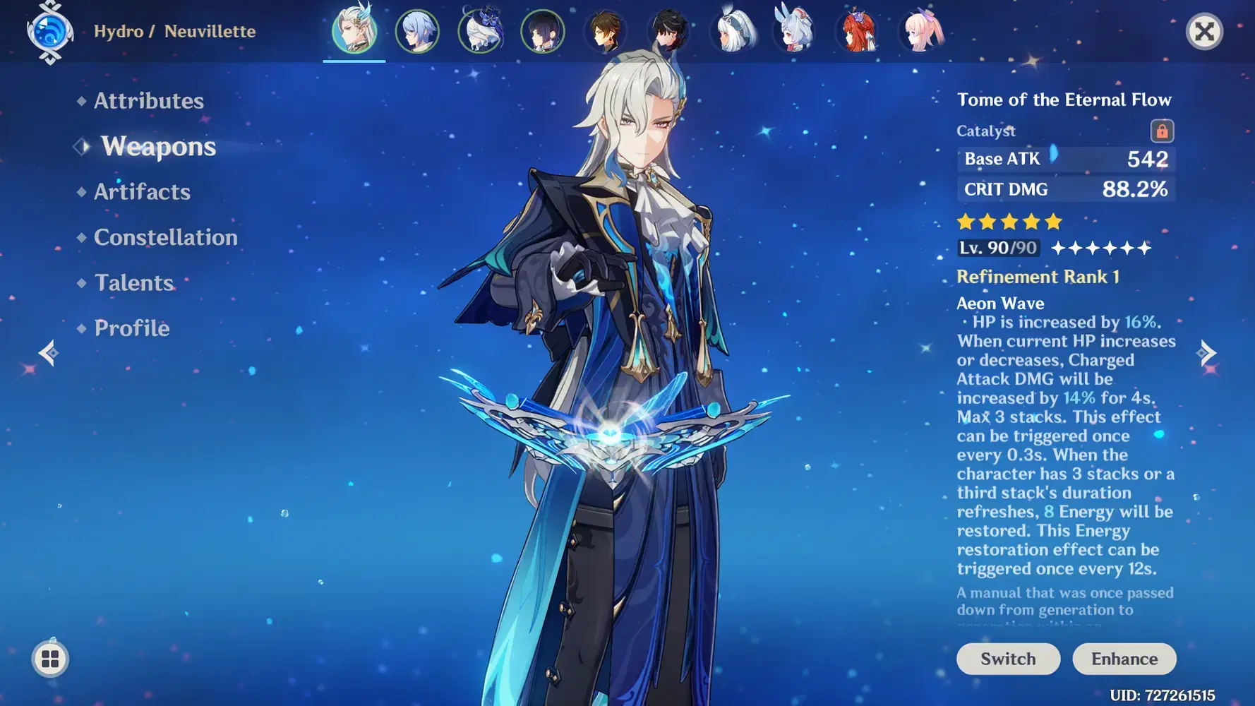 🌊 Day 45 of saving for R5 Tome of the Eternal Flow (Neuvillette's ...