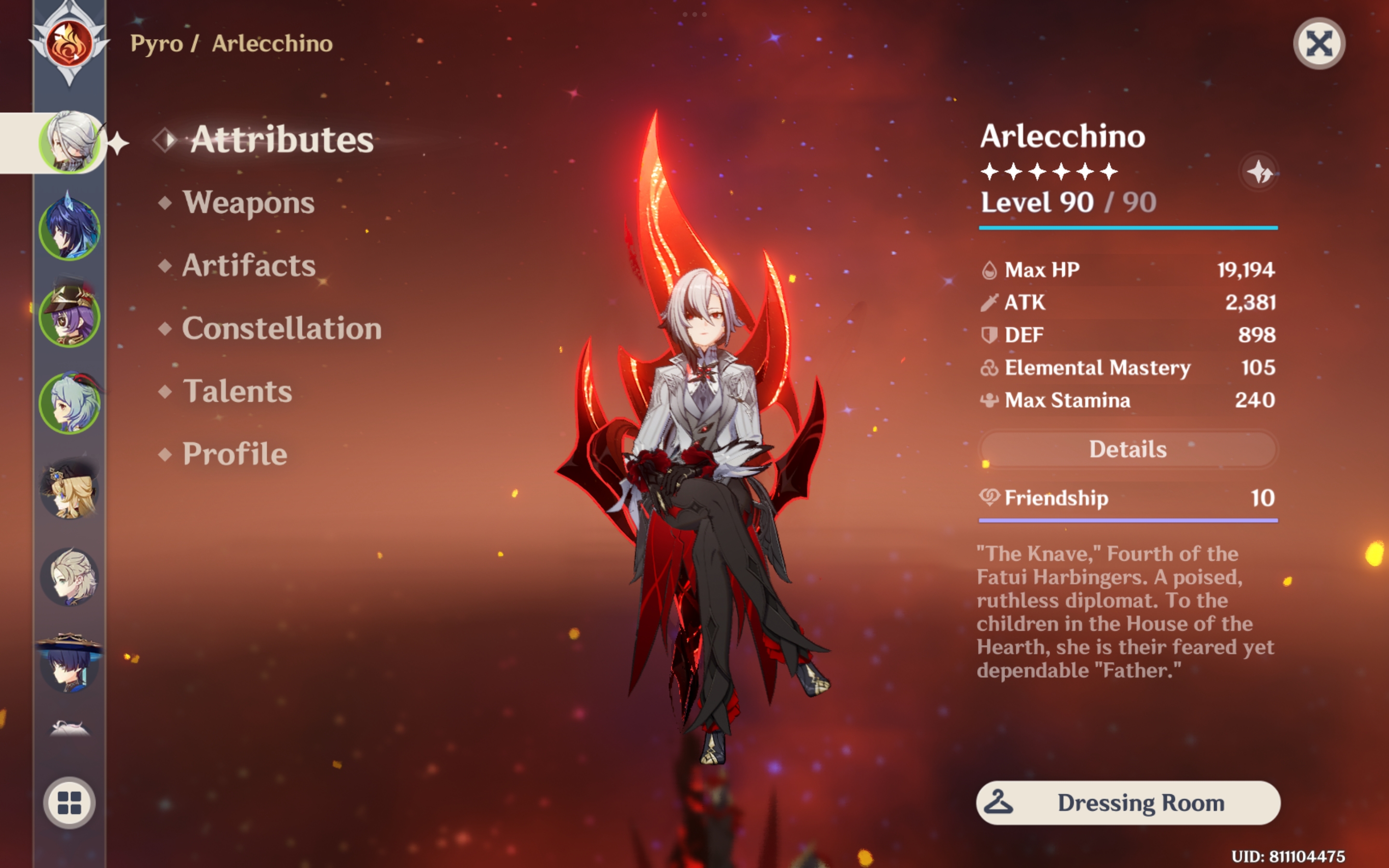 My Updated Arlecchino Build. Genshin Impact | HoYoLAB