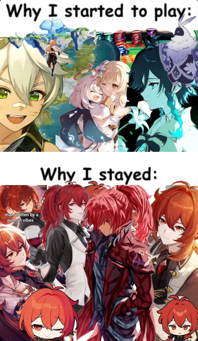 I love Diluc Genshin Impact | HoYoLAB
