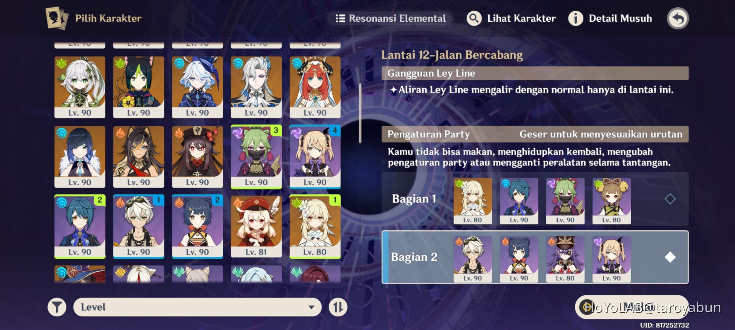 guide spiral abyss 5.2 with starter character B4 only Genshin Impact ...