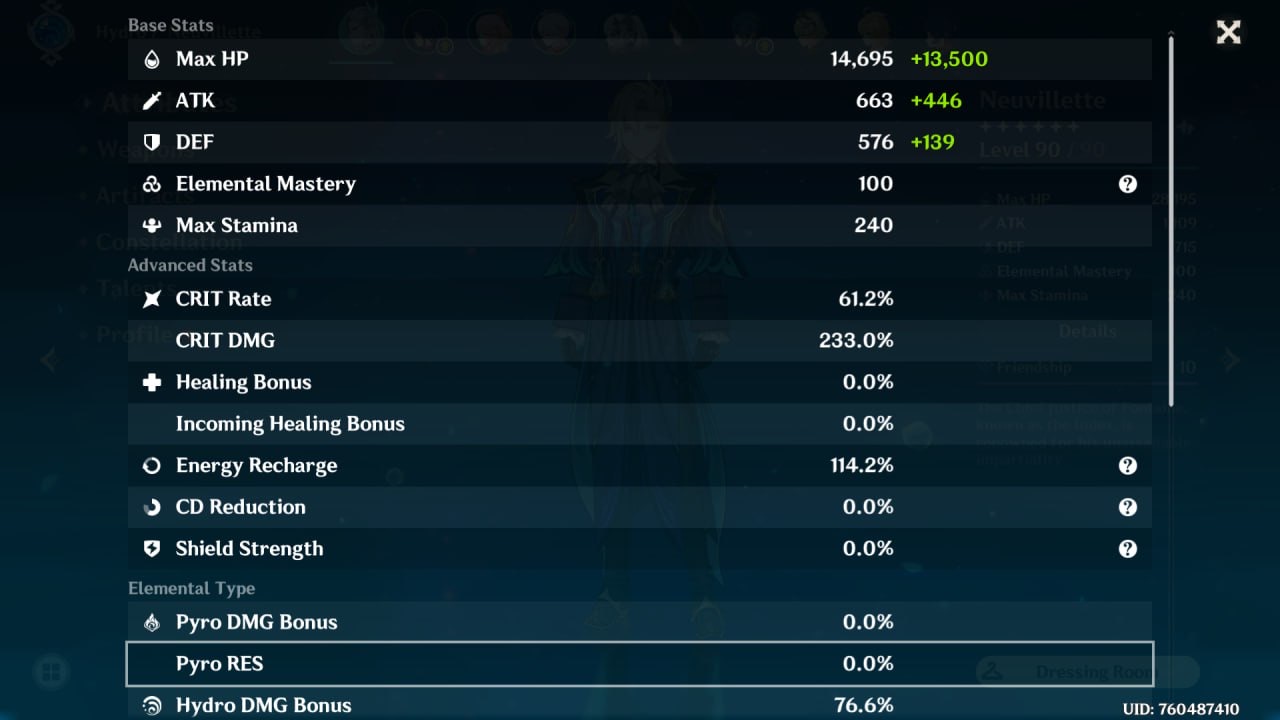 What is better for this Neuvillette? C1 or signature weapon? Genshin ...