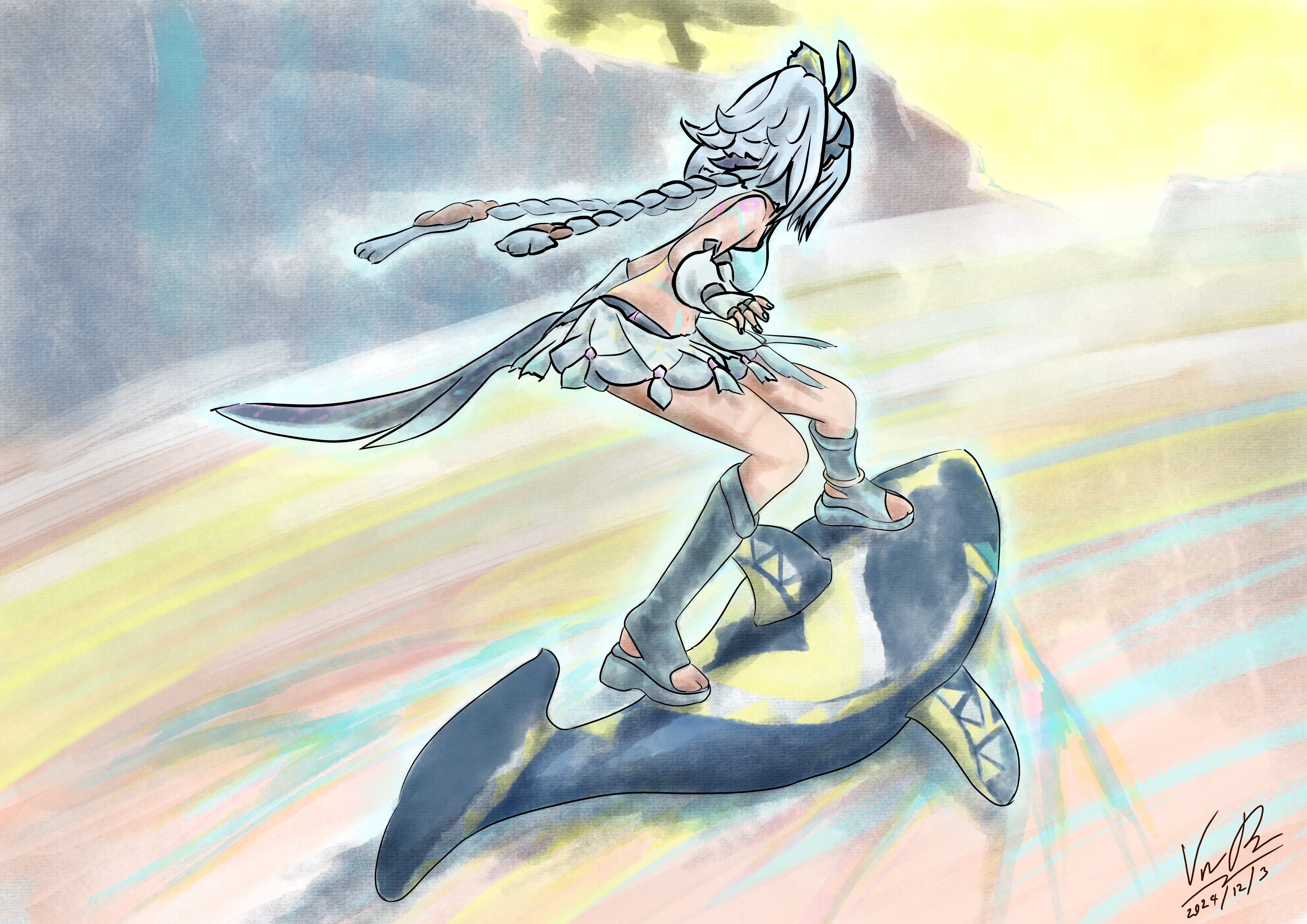 Mualani - water color style~ XD Genshin Impact | HoYoLAB