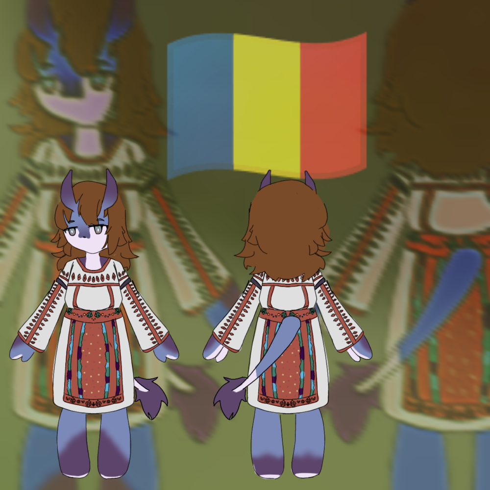 made a melusine oc that represents my country!! If you want to join and ...