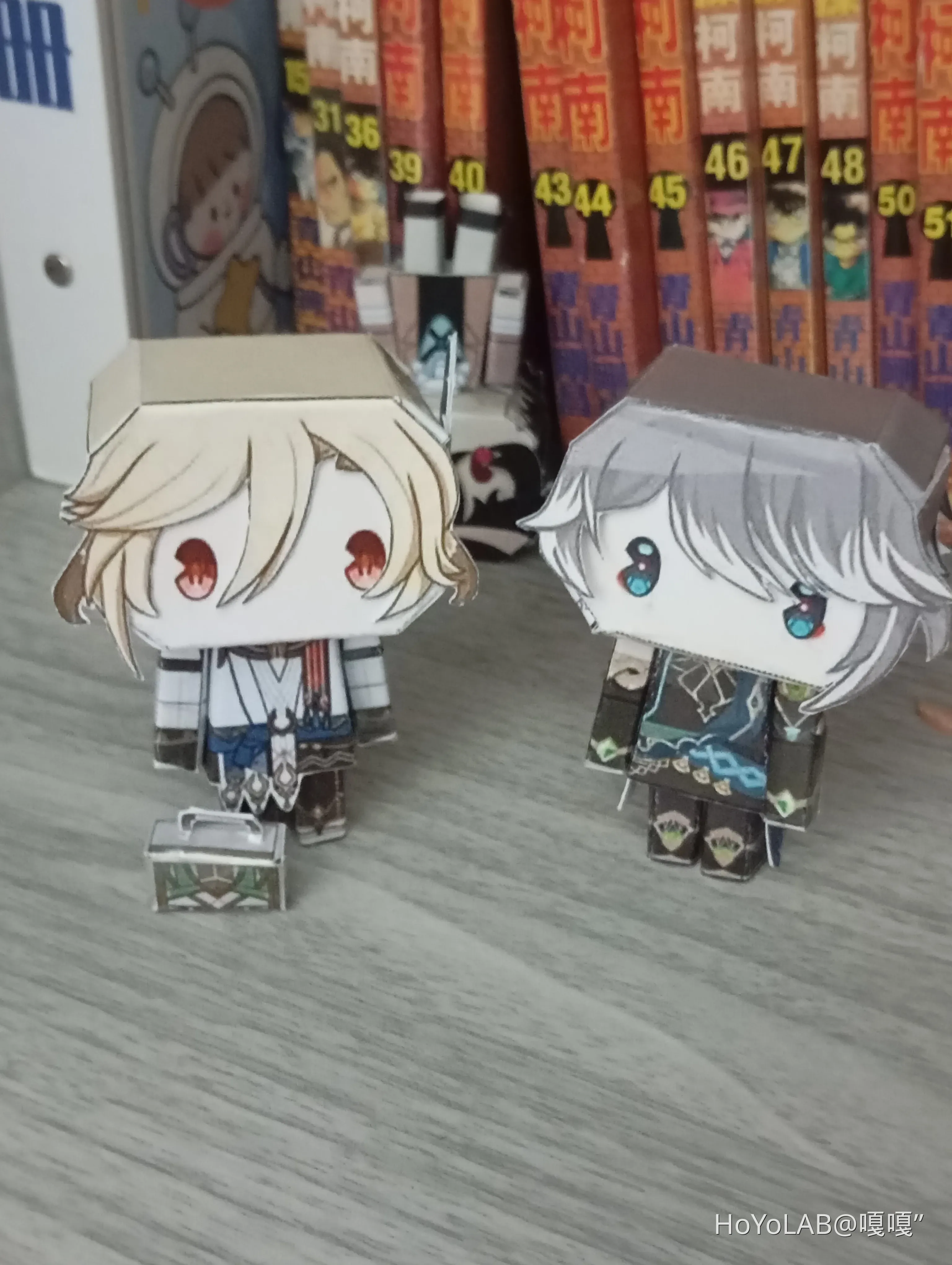 Alhaitham and Kaveh papercraft i made Genshin Impact | HoYoLAB
