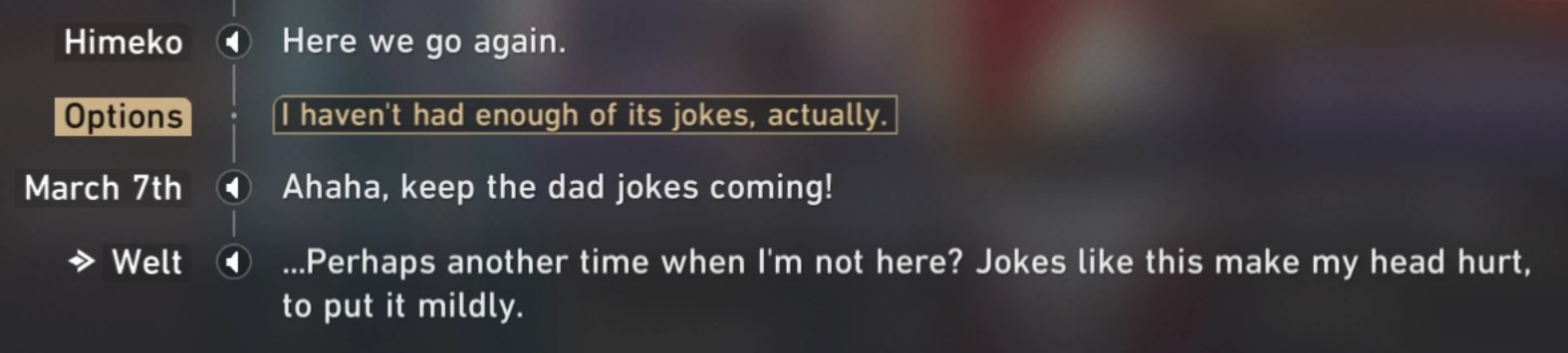 welts honest reaction Honkai: Star Rail | HoYoLAB