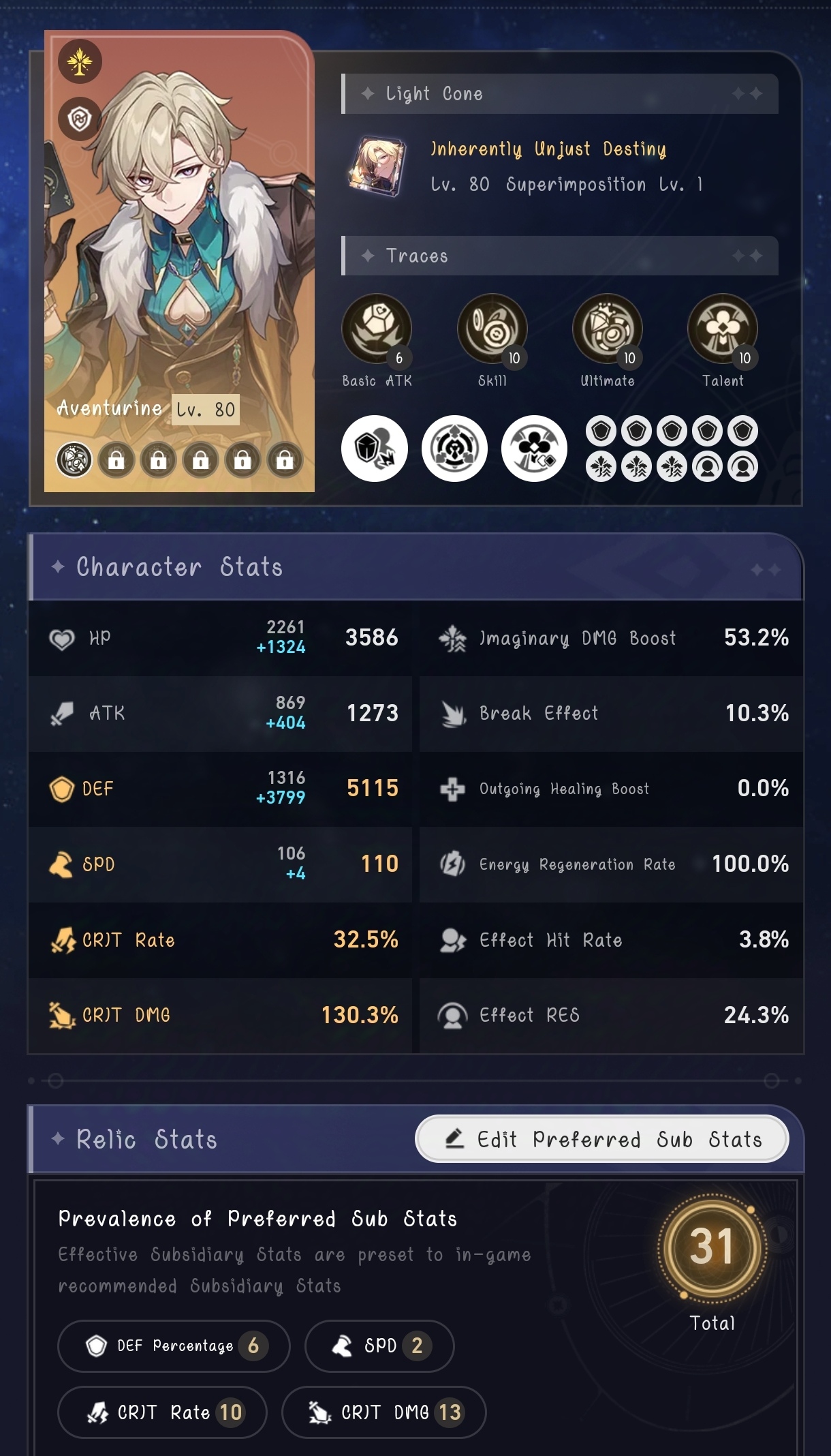 Is my Aventurine build good? Honkai: Star Rail | HoYoLAB