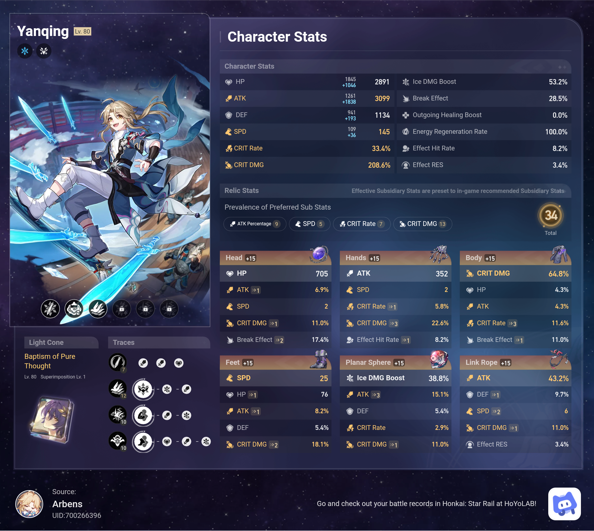 Yanqing Update 🙌 Honkai: Star Rail | HoYoLAB